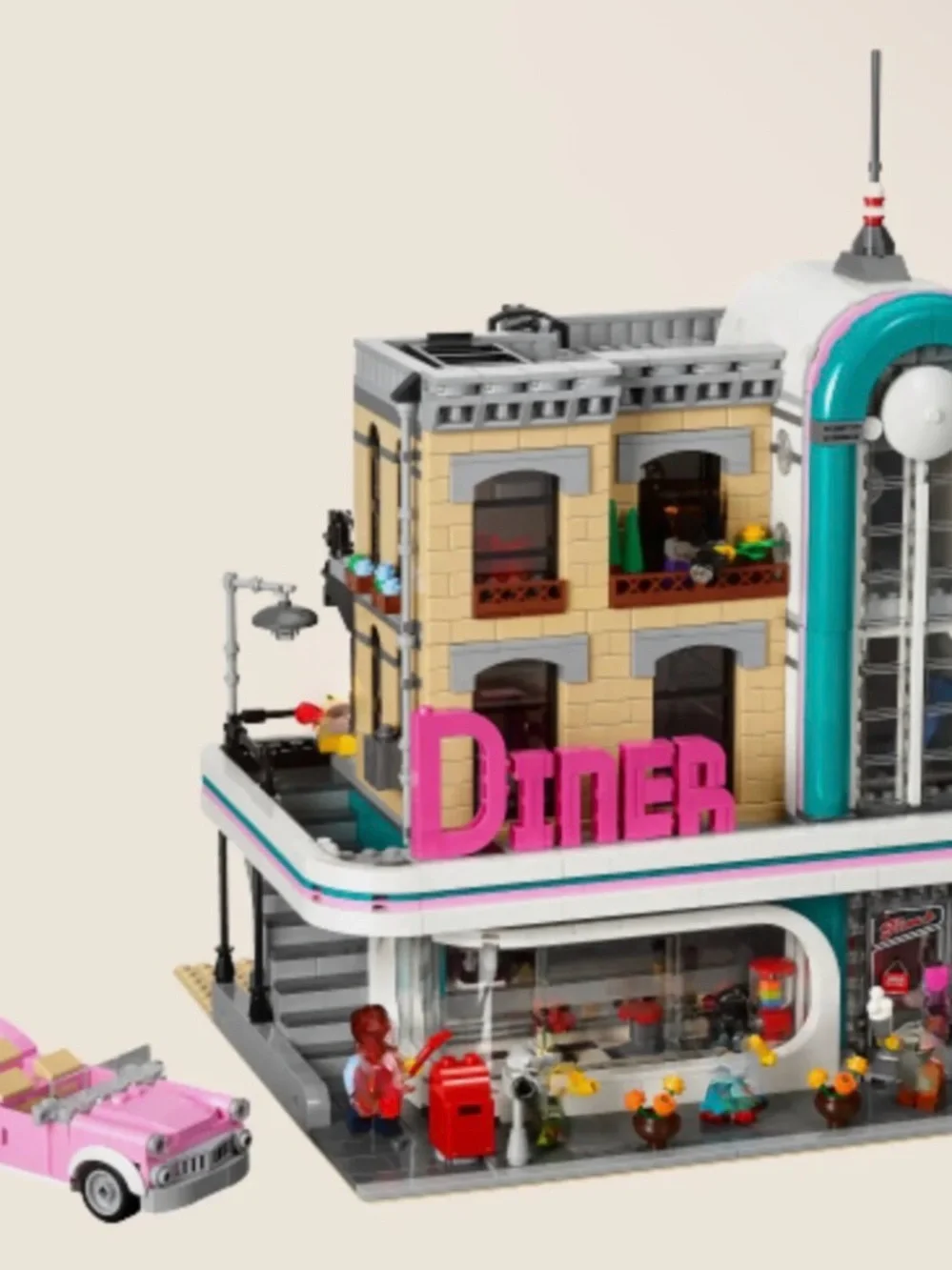 Lego | Toys | Lego Pink And Teal Retro Diner Modular Building Set ...